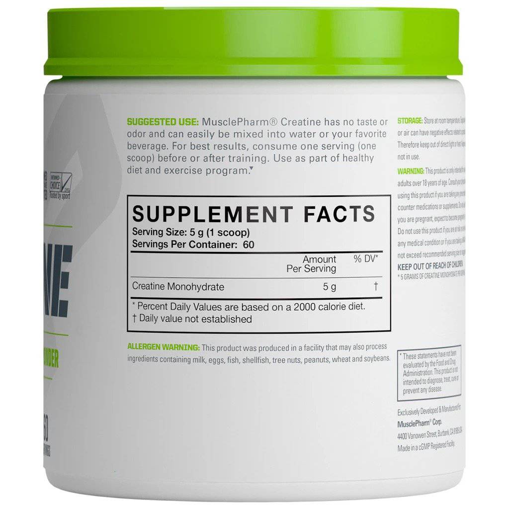 MusclePharm Essentials Creatine 300g (60 lần dùng) | thegioisupplement